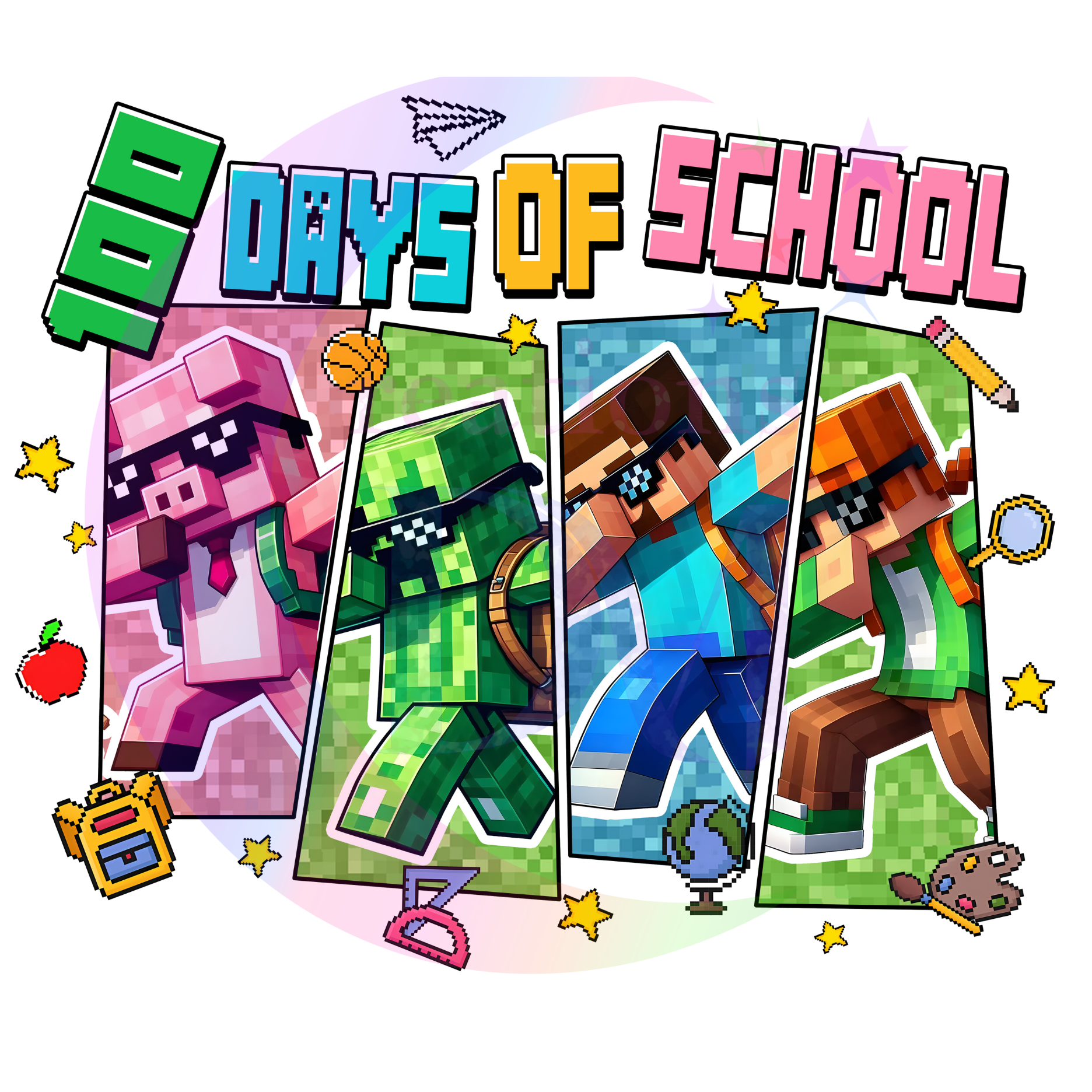 100 DAYS of school-Roblox – dm printed creations